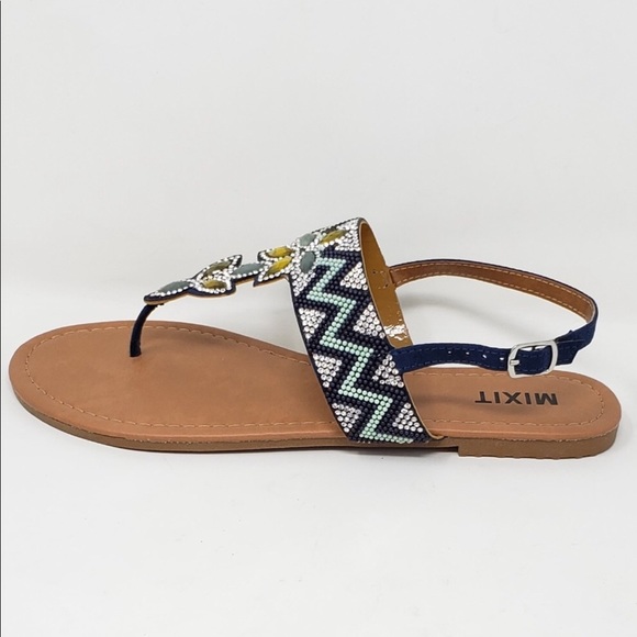 Mixit | Shoes | Beaded Rhinestone Sandals Nwt | Poshmark